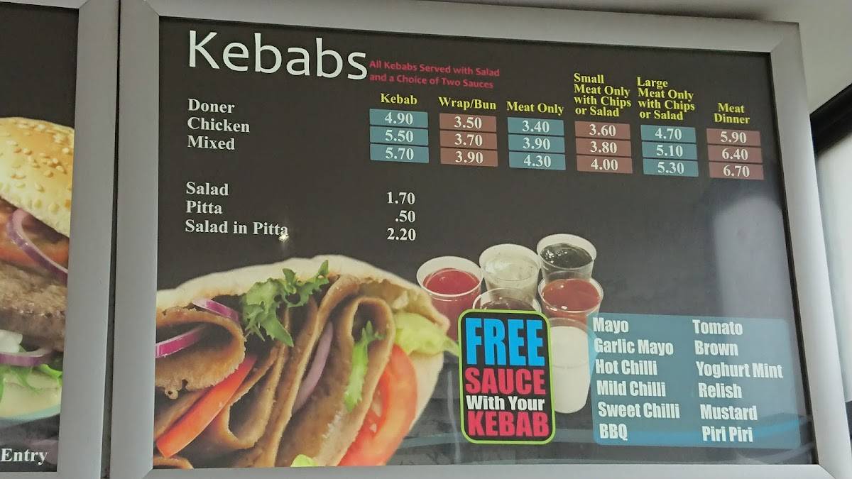 Menu at Hi-Tide Fish Bar Narborough, Leicester, 34 Leicester Rd