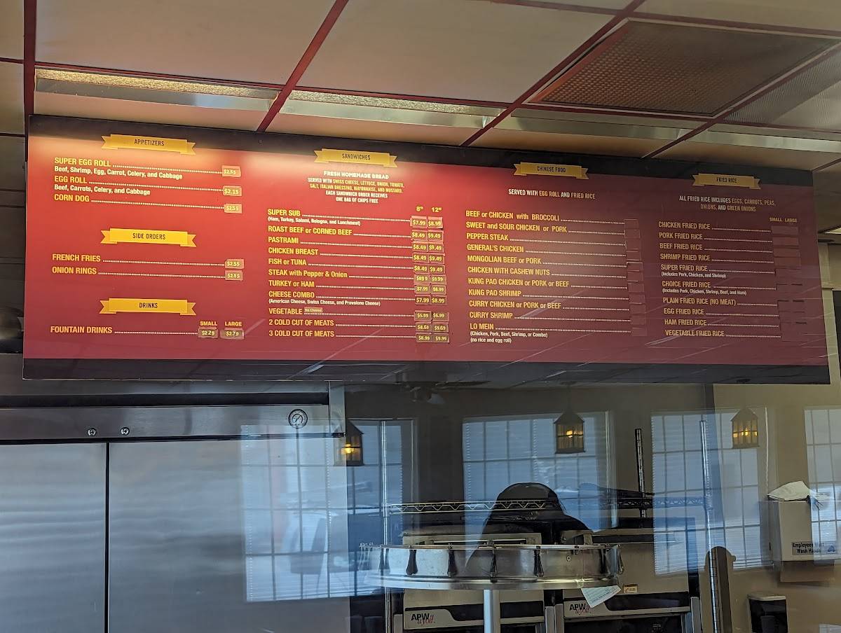 Menu at Highland Super Submarine Sandwich Shop fast food, Memphis ...