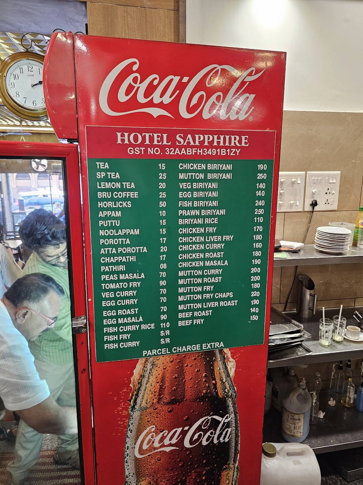 Menu at Hotel Sapphire, Thrissur, Sapphire Complex