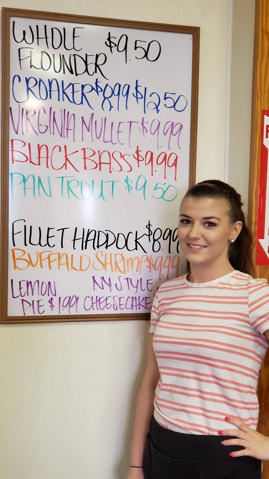Menu at Jim's Seafood Fresh & Fried restaurant, Dunn