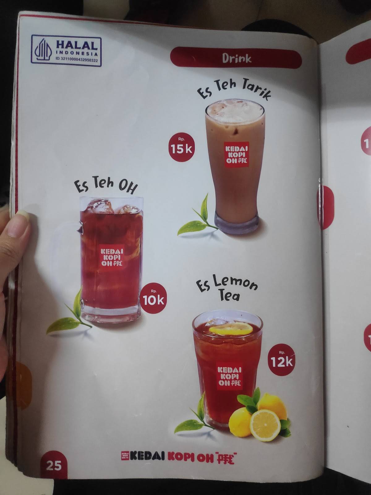 Carta del restaurante Kedai Kopi Oh Gading Serpong - Ruko Faraday ...
