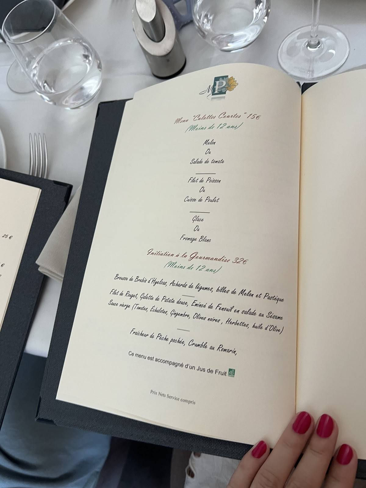 Menu au Restaurant L' Adonis, Florac