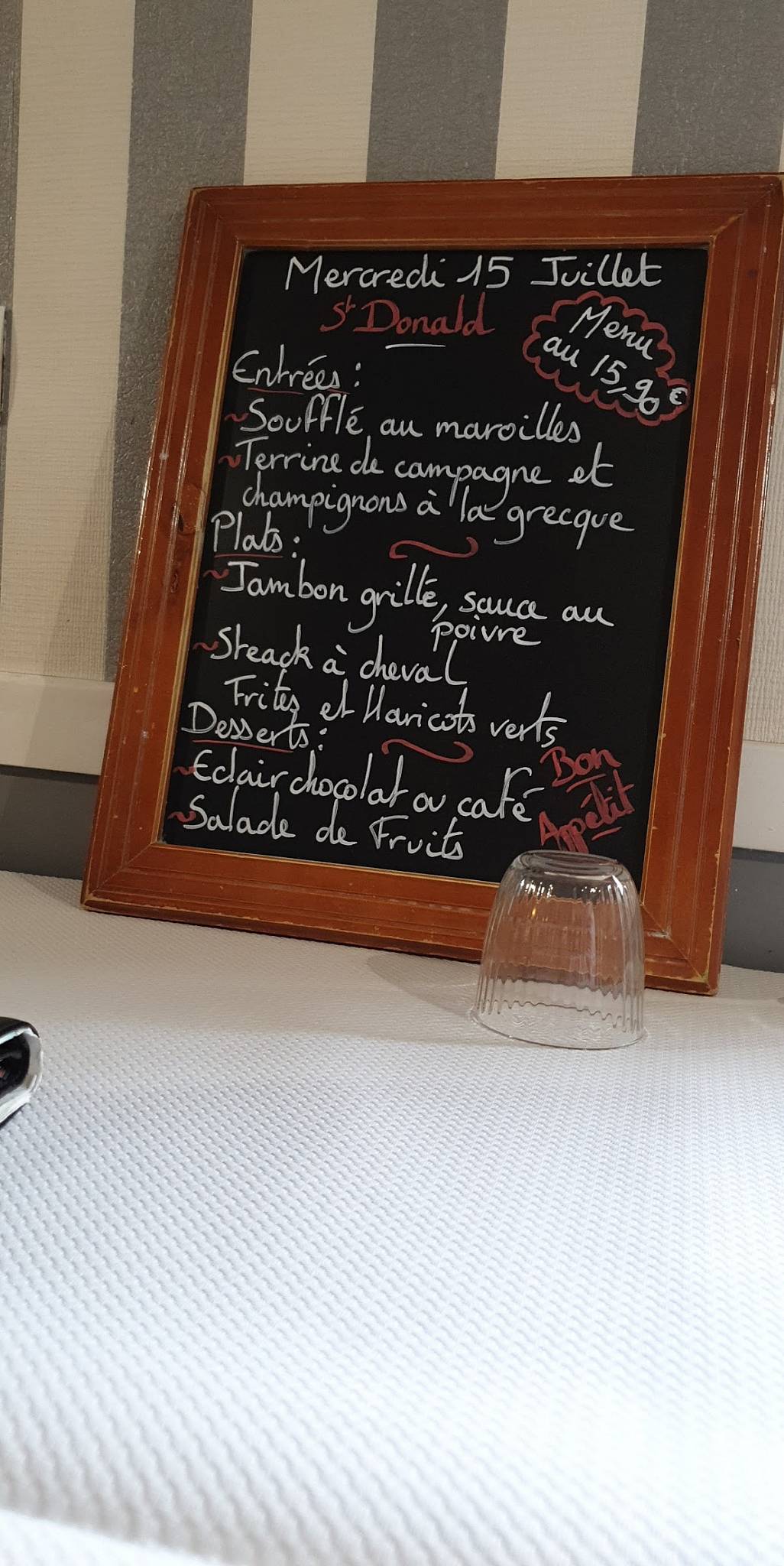Menu au Le P'tit Bouchon restaurant, Vendin-lès-Béthune
