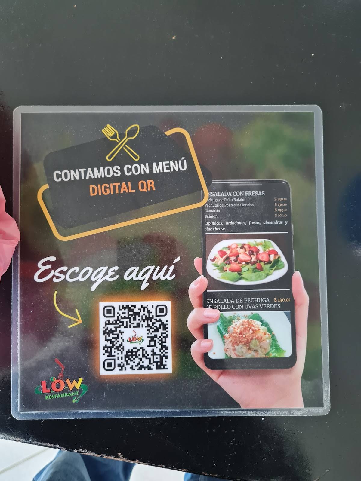 Menu at Restaurant Low, Matamoros, Plaza Garza Flores