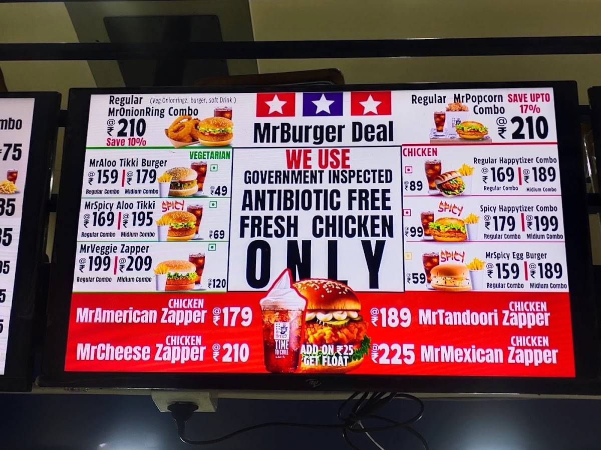 Menu at Mr. Henry American Fried Chicken, Pune