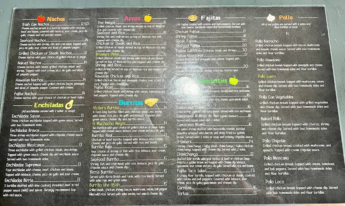 Menu at Mr. Naked Taco & Homemade Ice Cream restaurant, Huntsville
