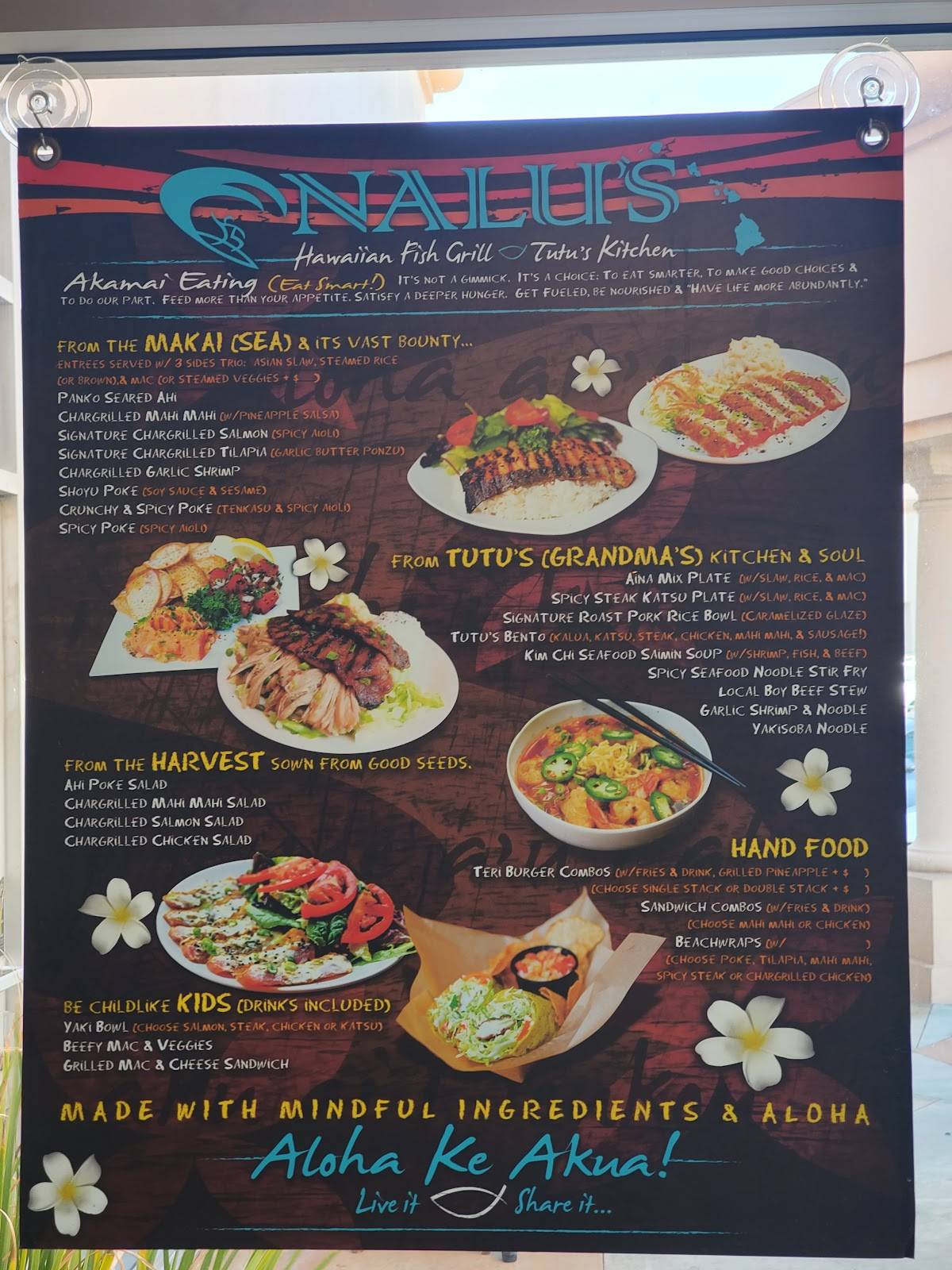 Menu at Nalu's Hawaiian Fish Grill & Tutu's Kitchen restaurant, San ...
