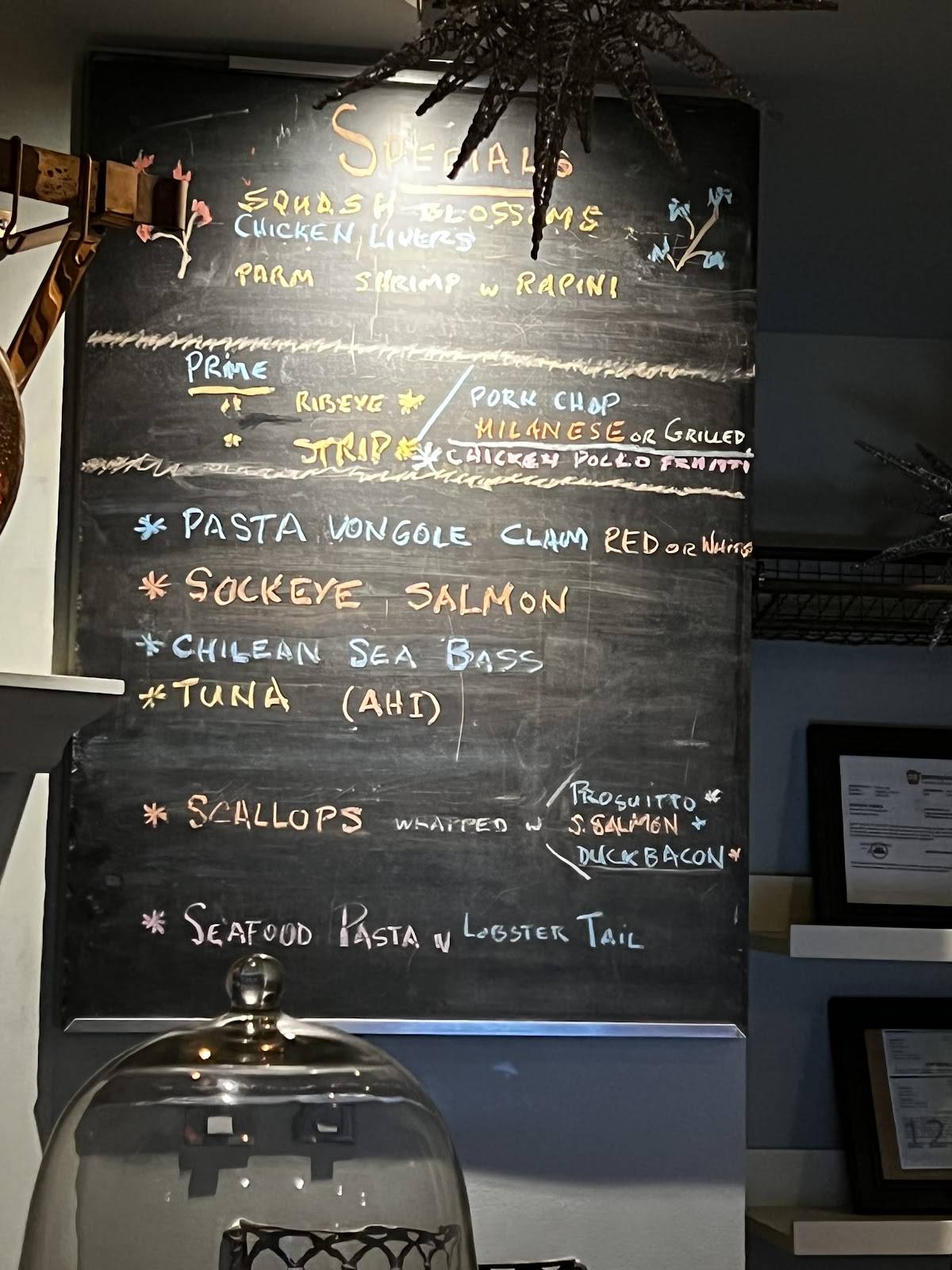 Menu at Nancettas Ristorante restaurant, Pittsburgh