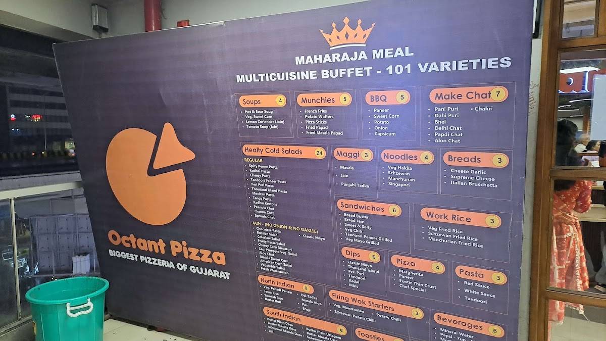 Menu at Octant Pizza, Ahmedabad, T-Junction