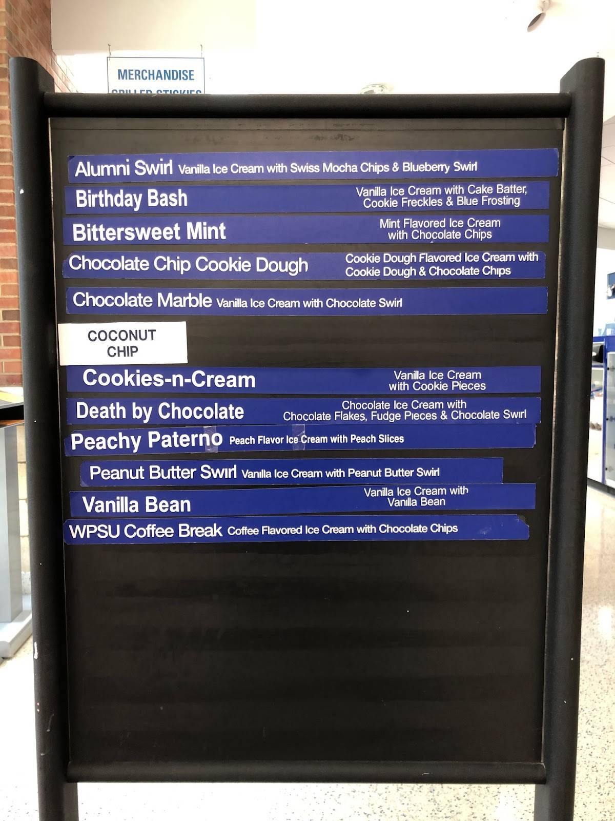 Menu at Penn State Berkey Creamery restaurant, State College, Rodney A ...