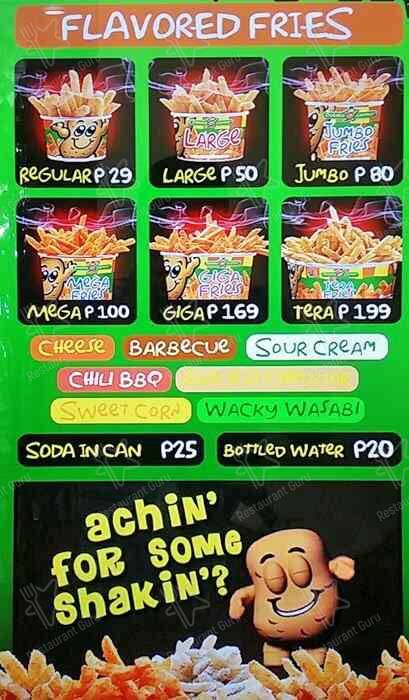 Carta del restaurante Potato Corner, Pasig, 54 Service Rd