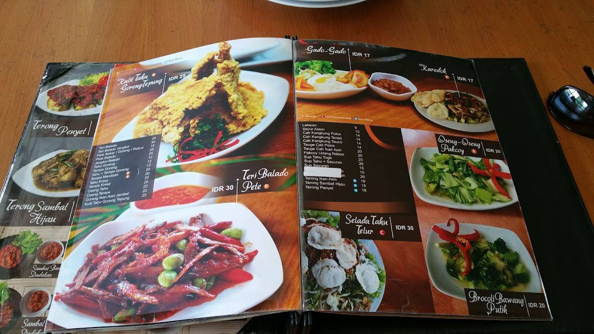 Menu at RM. Karimata Taman Mini restaurant, East Jakarta
