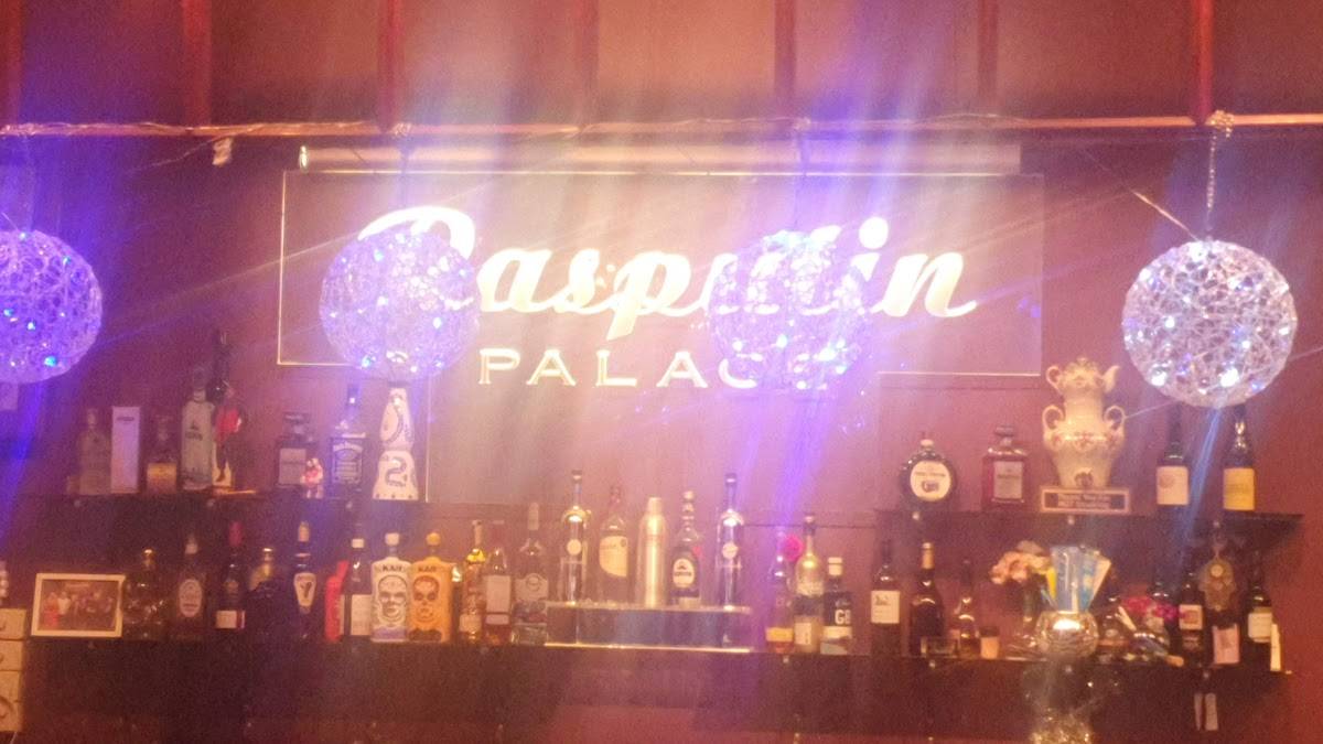Menu at Rasputin restaurant, Malvern