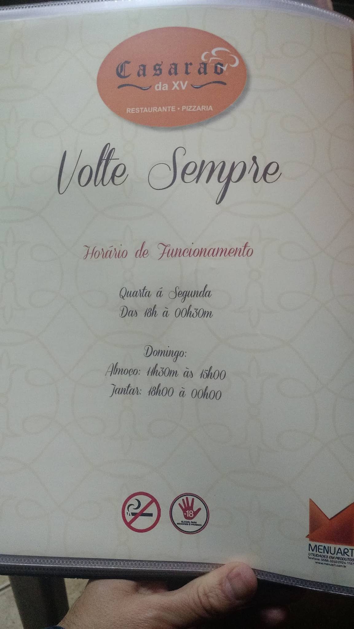 Menu em Casarao Da XV restaurante, Maringá
