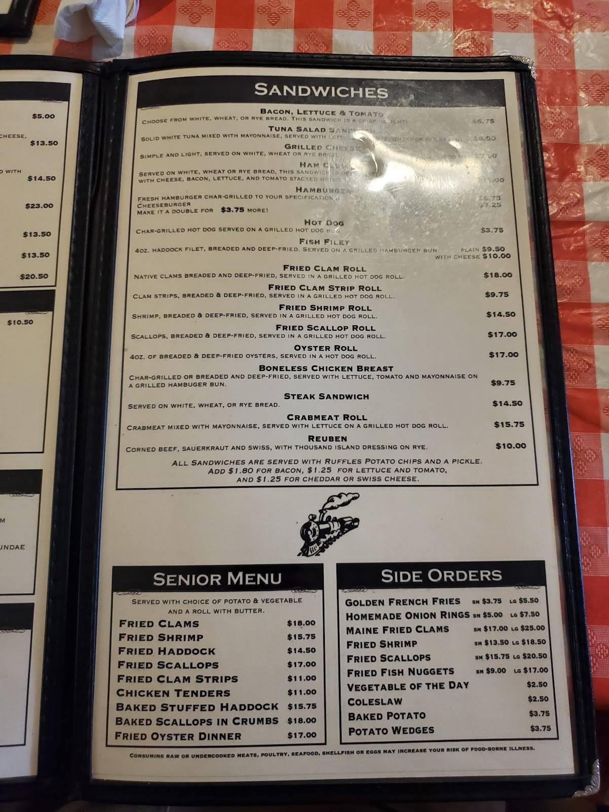 Menu at Reunion Station restaurant, Damariscotta, 23 Center St