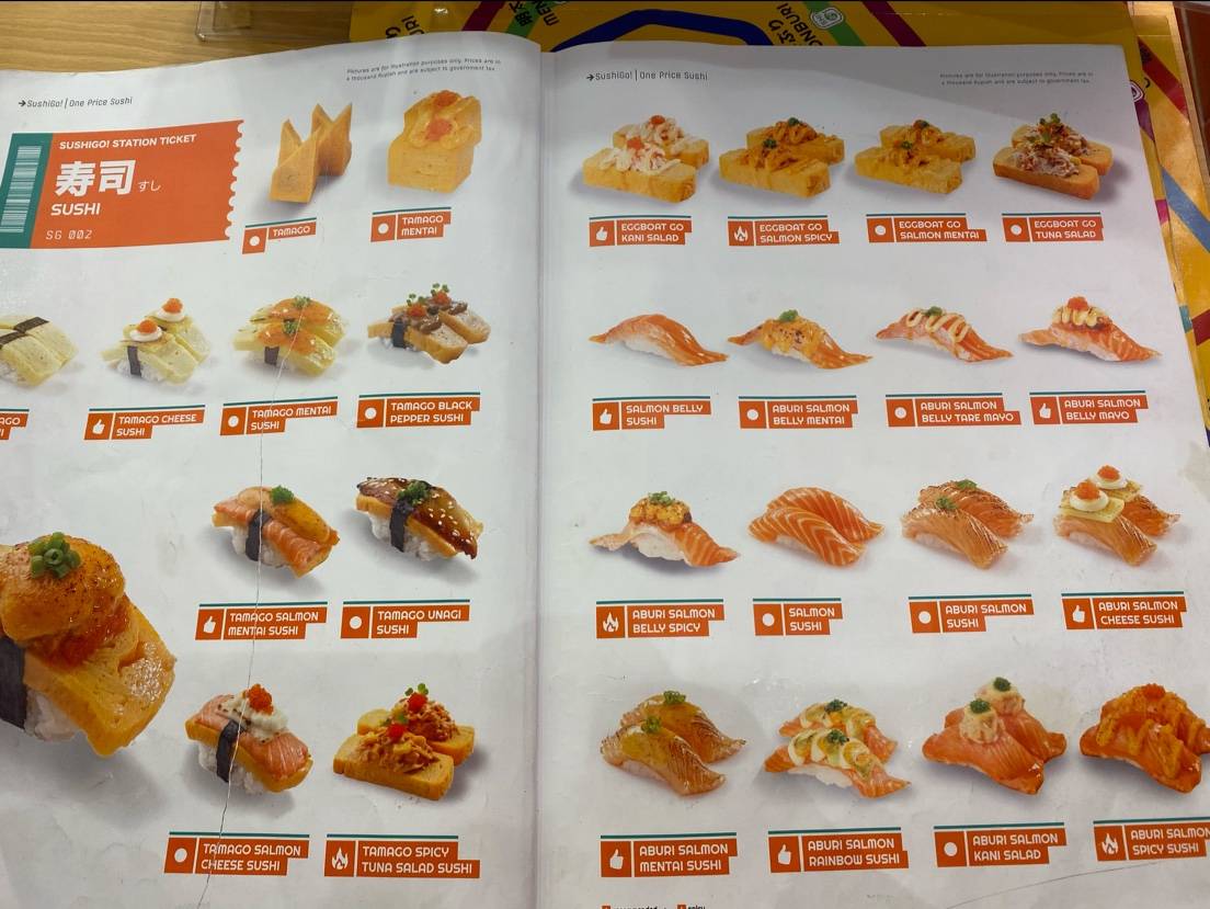 Menu at SUSHIGO! - ÆON Mall Deltamas restaurant, Bekasi Regency