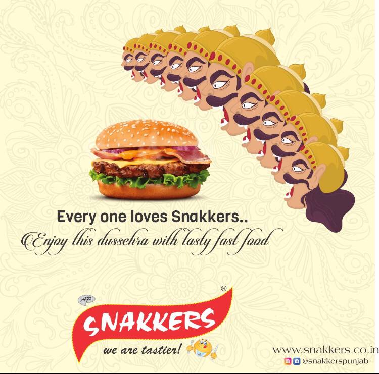 Menu at Snakkers, Zira