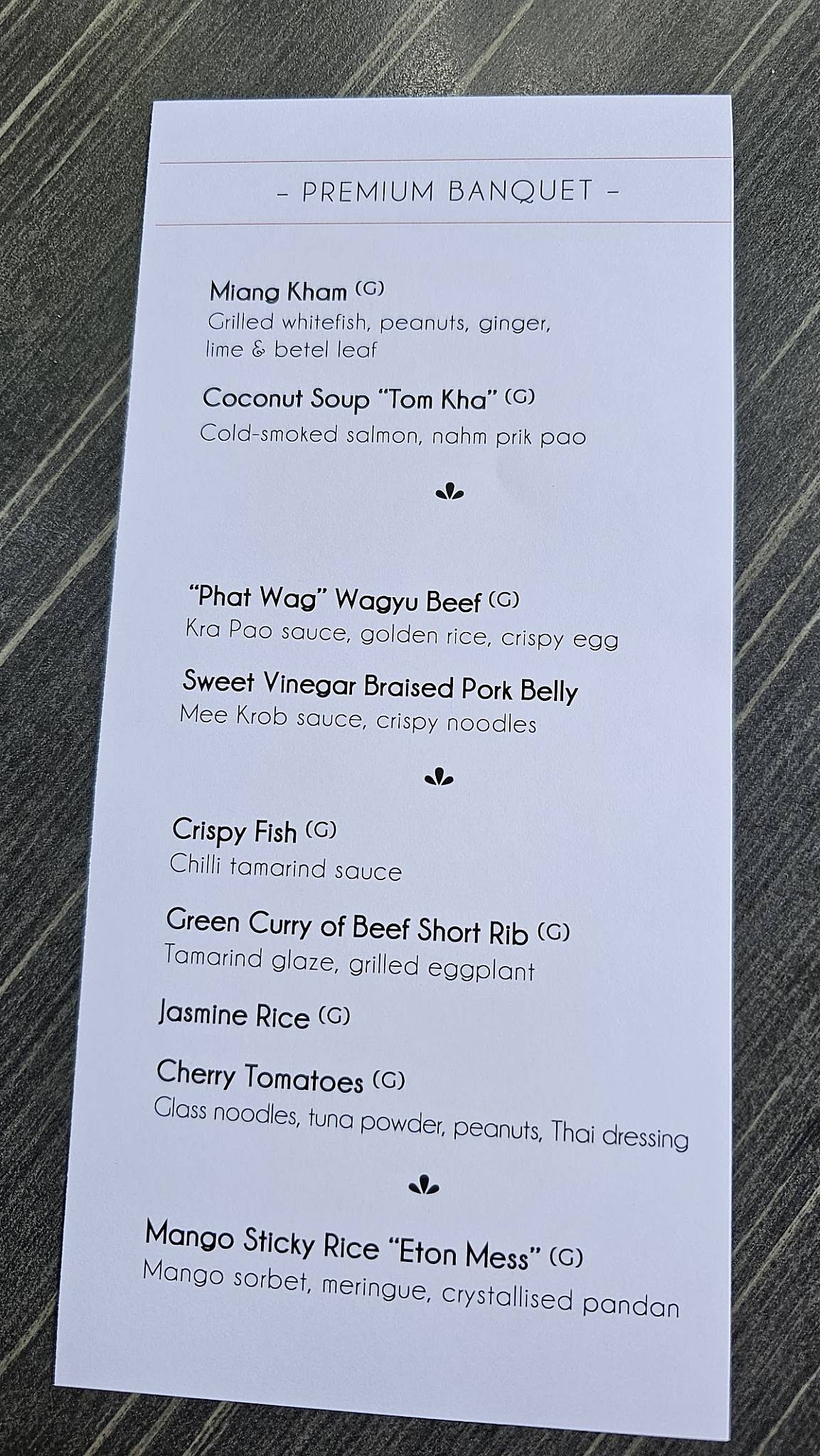 Menu at Spirit House Restaurant, Yandina