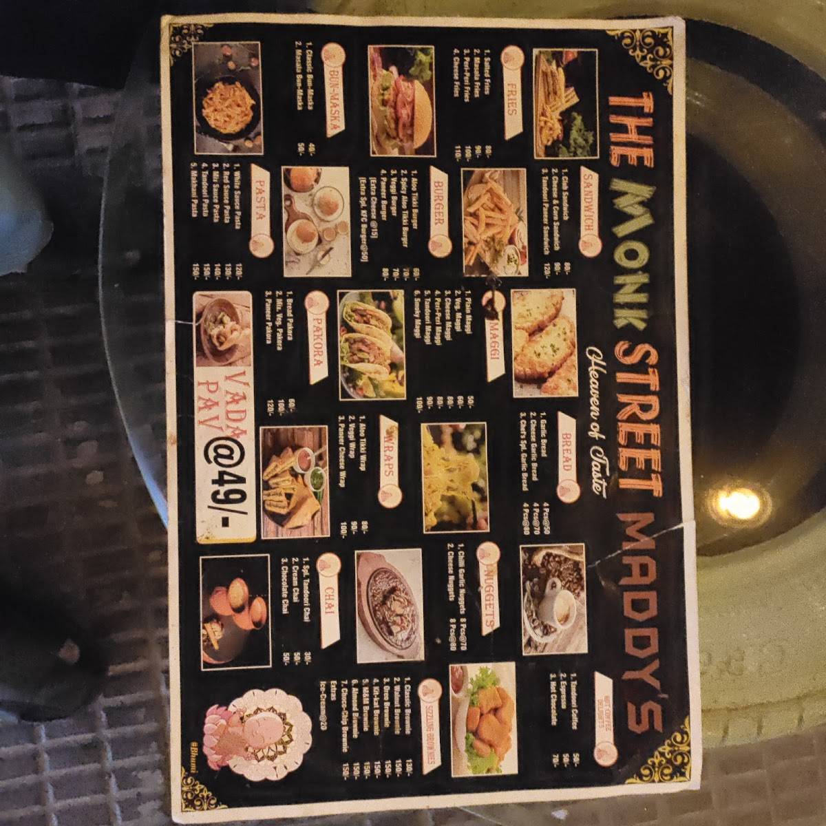 Menu at THE MONK STREET, Hisar
