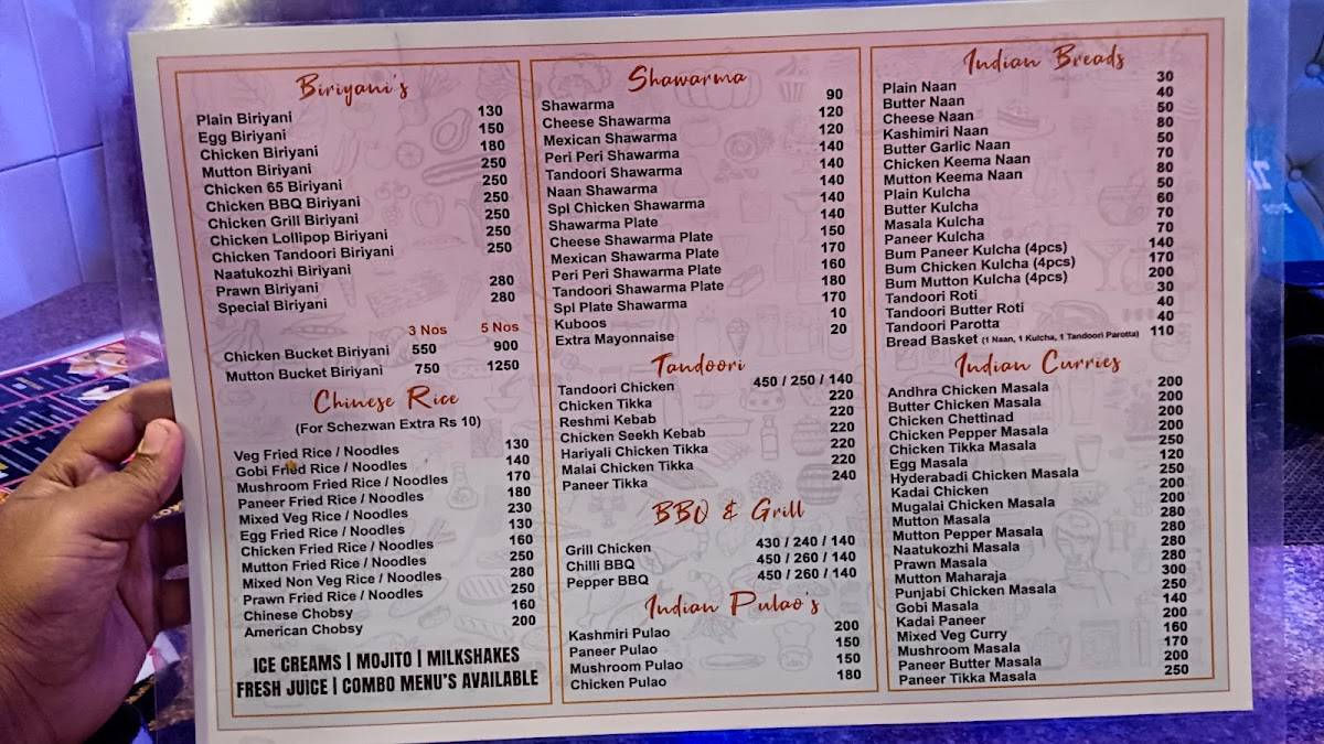 Menu at TOPI VAPPA BIRIYANI PATTUKOTTAI BRANCH, Pattukkottai