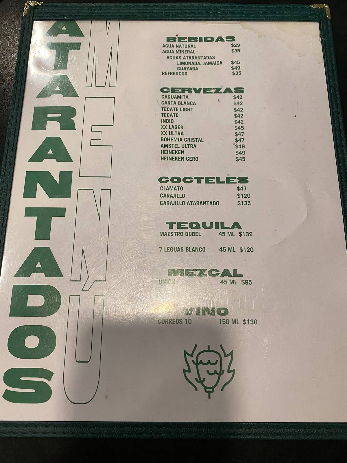 Carta del restaurante Tacos Atarantados, San Pedro Garza García, Av ...