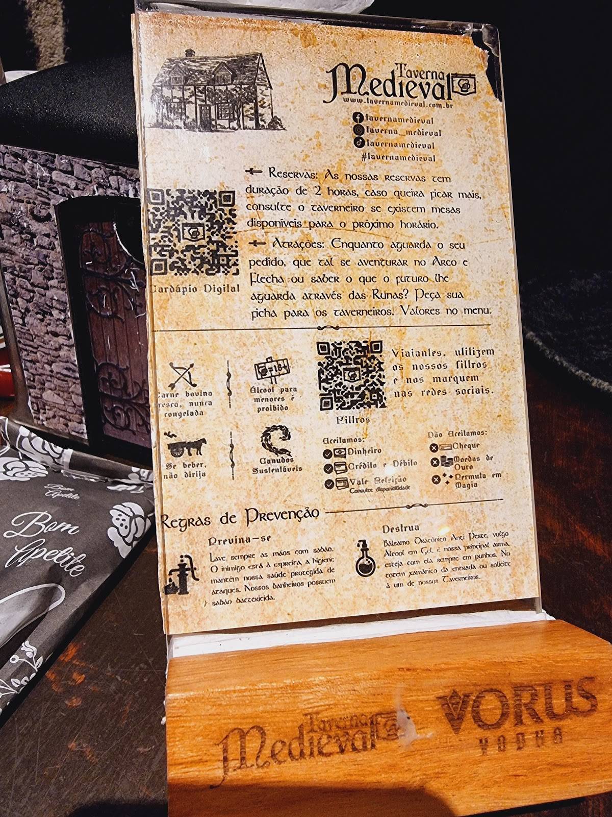 Menu em Taverna Medieval restaurante, São Paulo