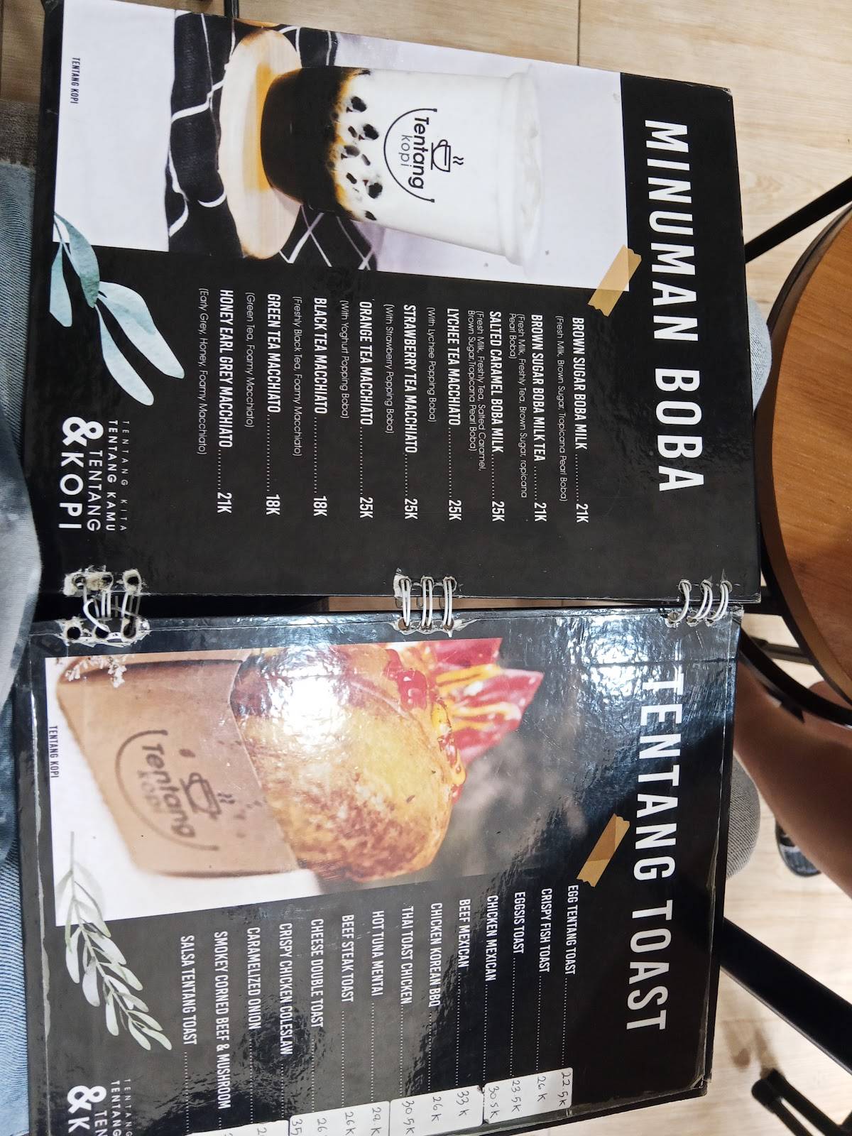 Menu at Tentang Kopi Cendana Karawaci, Binong