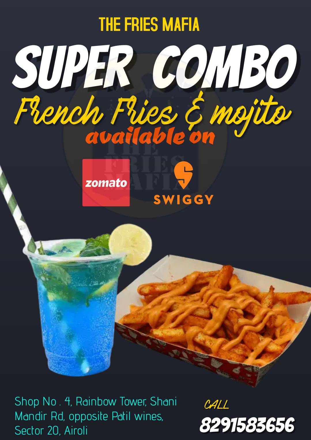 Menu at The Fries Mafia, Navi Mumbai
