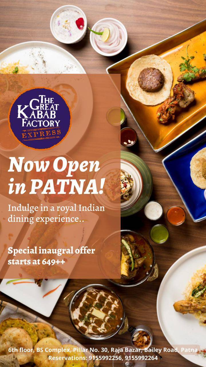 Menu at The Great Kabab Factory Express, Patna