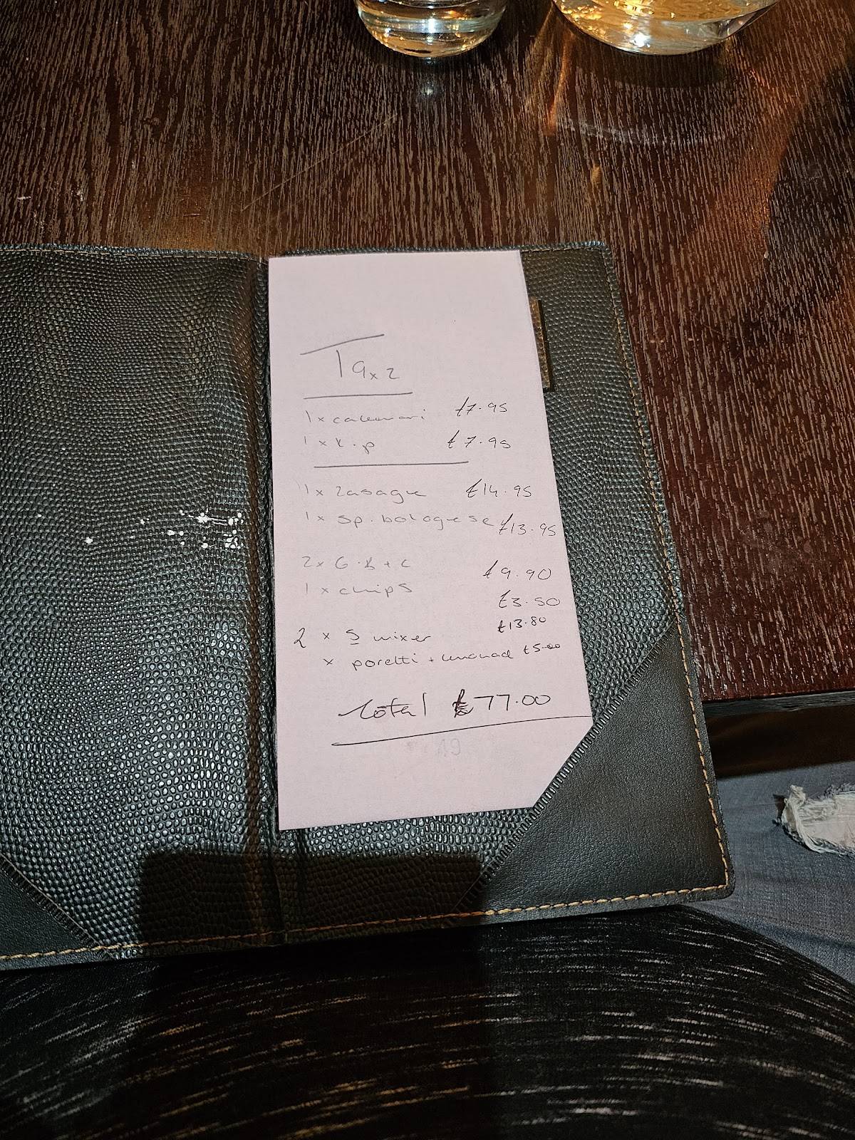 Menu at The Little Olive restaurant, Barry, 19 Broad St