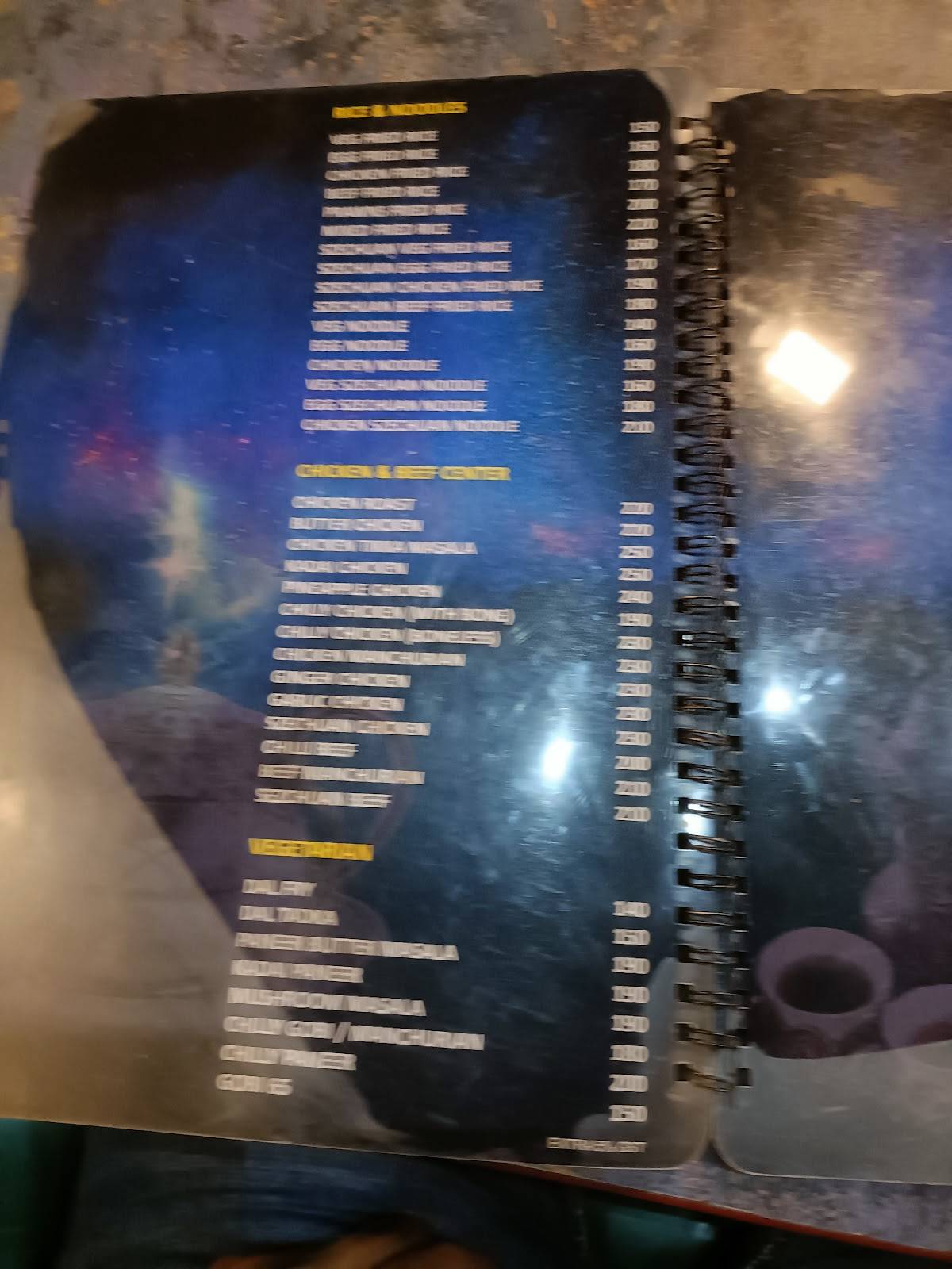 Menu at The Persian Table, Vadayampady