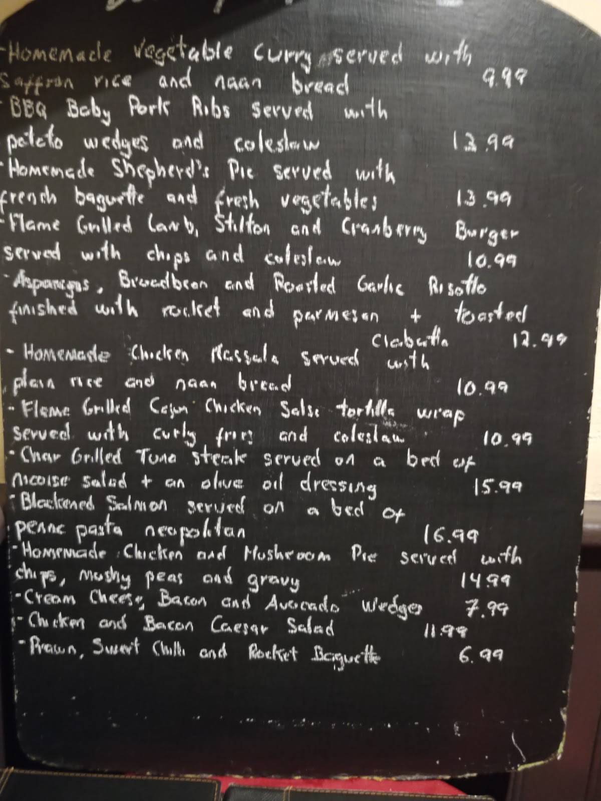 Menu at The Pheasant Inn & Restaurant Heathrow (over 18s only), Hayes ...