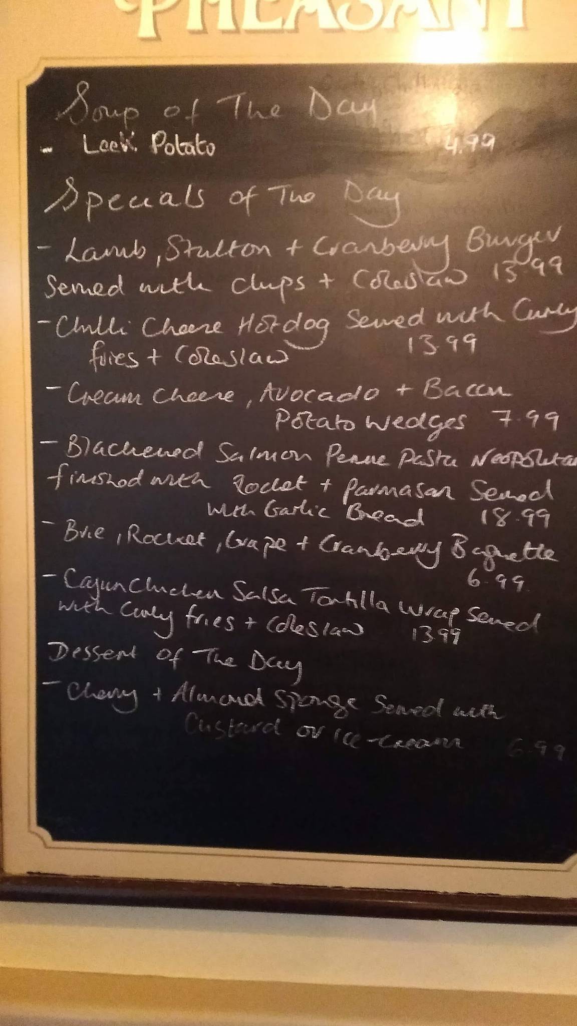 Menu at The Pheasant Inn & Restaurant Heathrow (over 18s only), Hayes ...