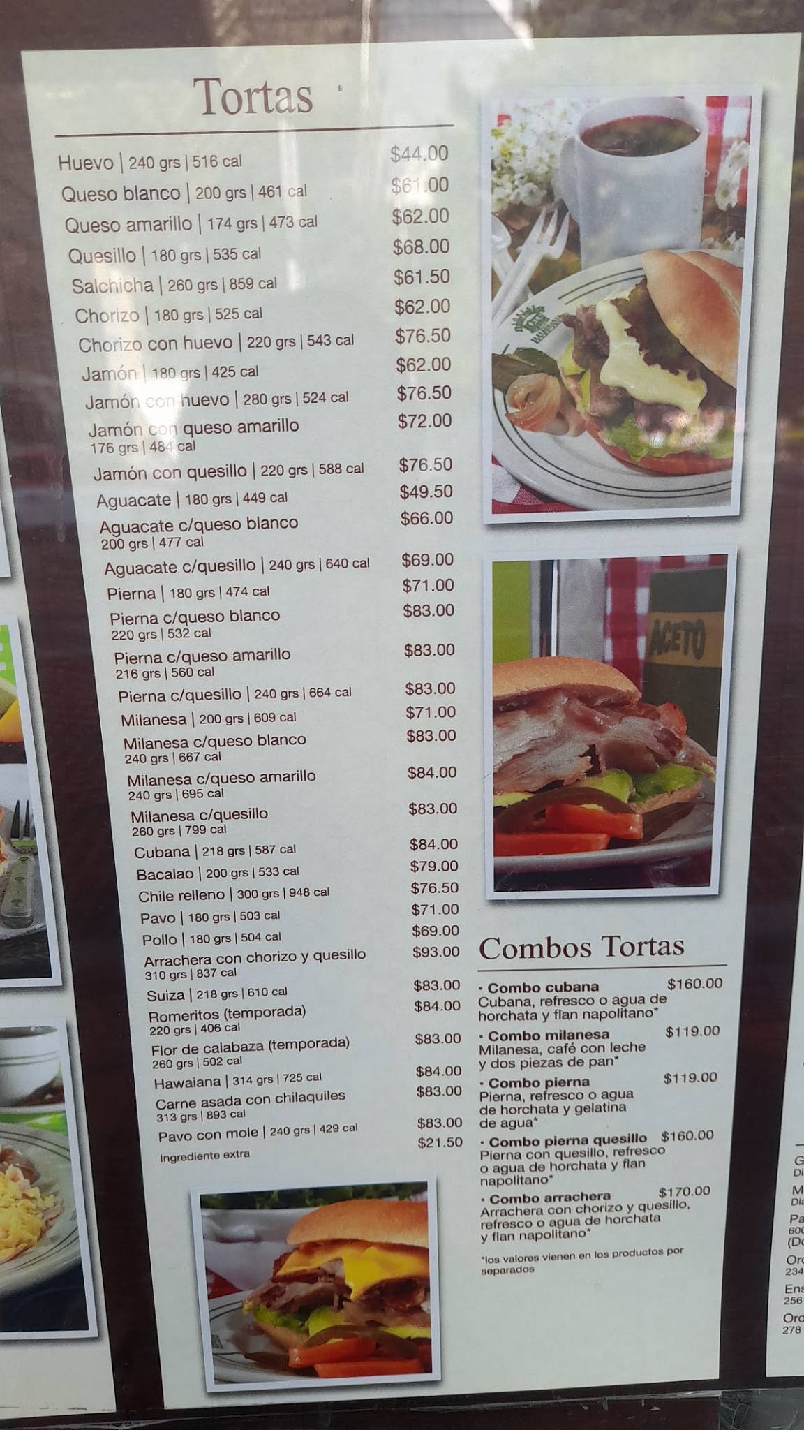 Carta del restaurante Tortas Don Polo, Ciudad del México, Cerrada Felix ...