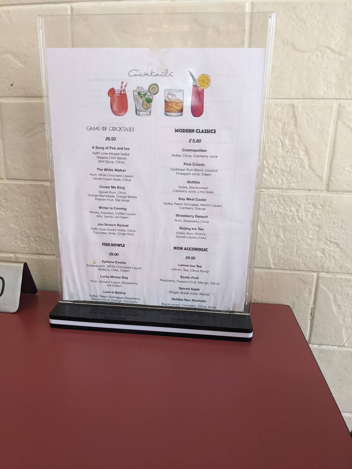 Menu at Vesta Global Buffet restaurant, Lincoln
