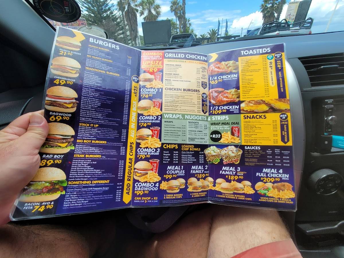 Menu at Windmill Roadhouse restaurant, East London