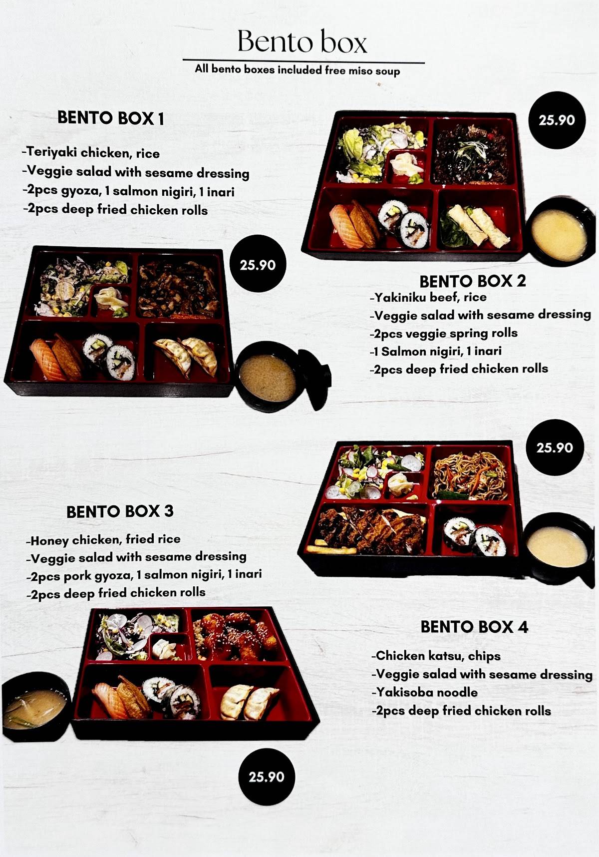 Menu at Yo-Sho Japanese Eatery restaurant, Port Melbourne