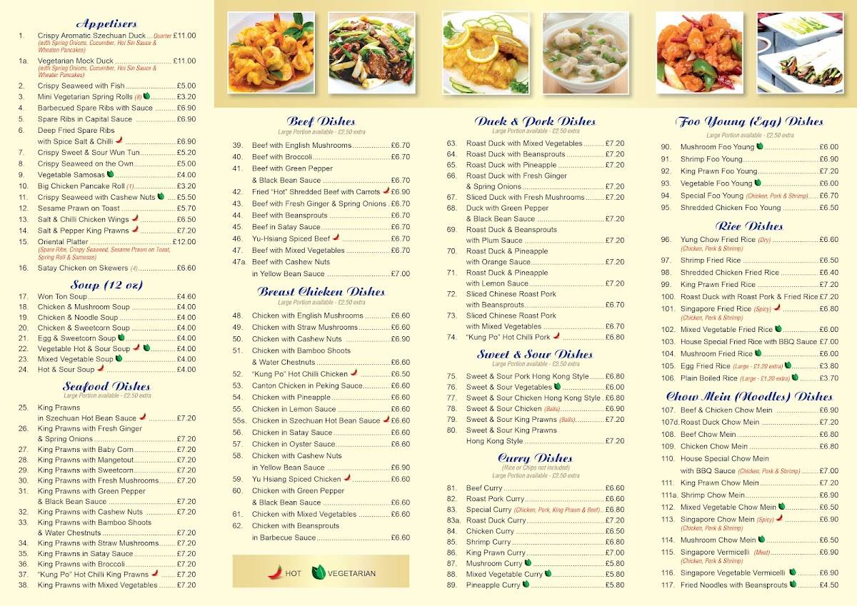 Menu at Rickshaw Express．Chinese．Fish n' Chips fast food, Newton Poppleford