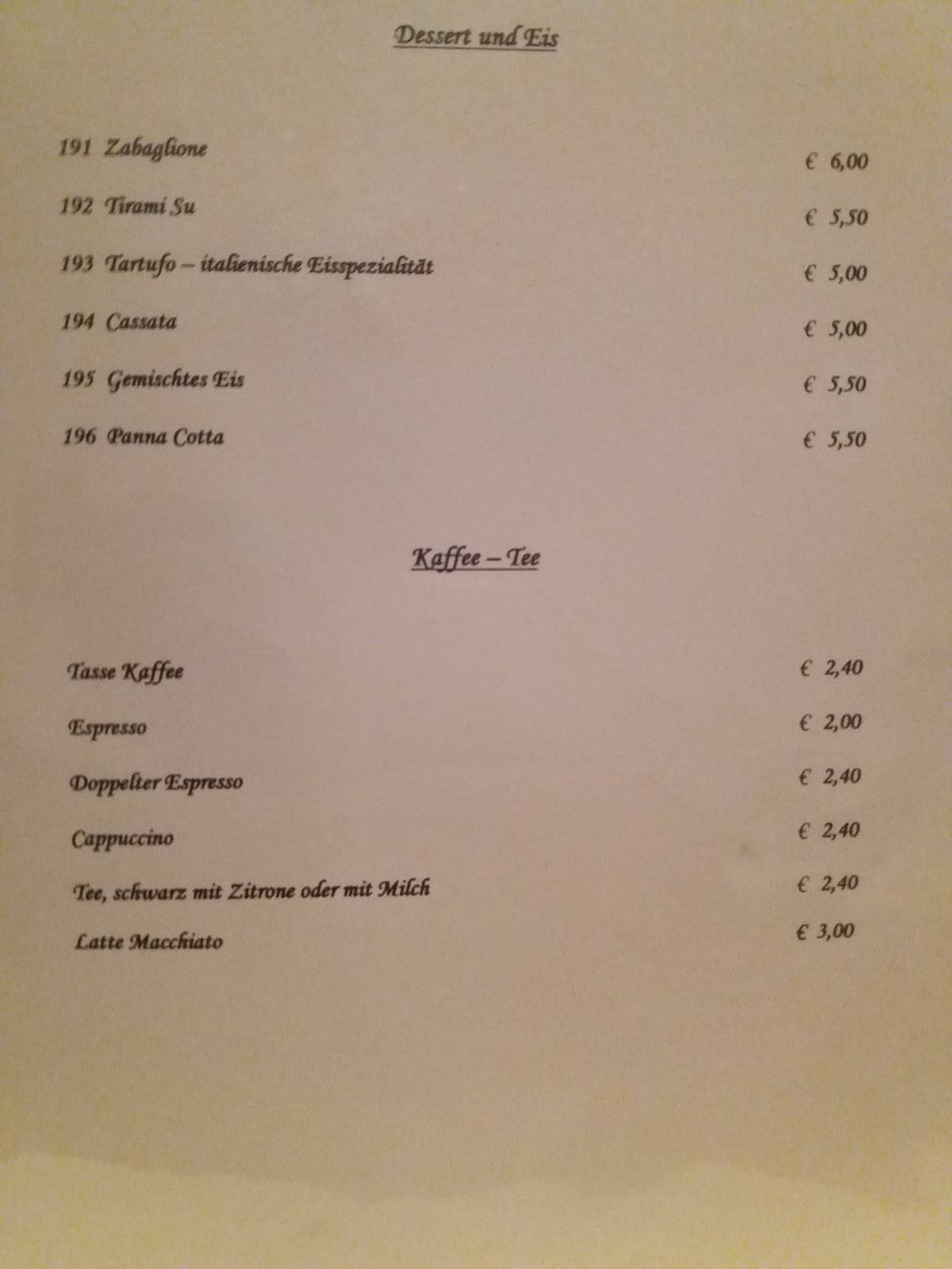 Speisekarte von Ristorante Isola Bella restaurant, Witten