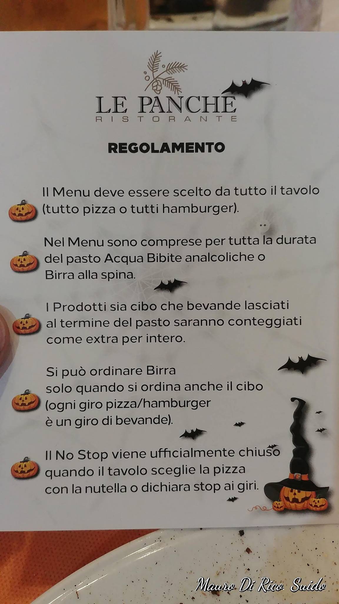 Menu da Ristorante Le Panche, Italia, Contrada Cinquecerri