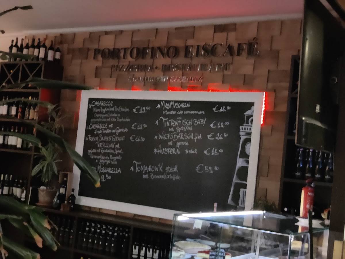 Speisekarte von Ristorante Pizzeria Portofino, Sassnitz