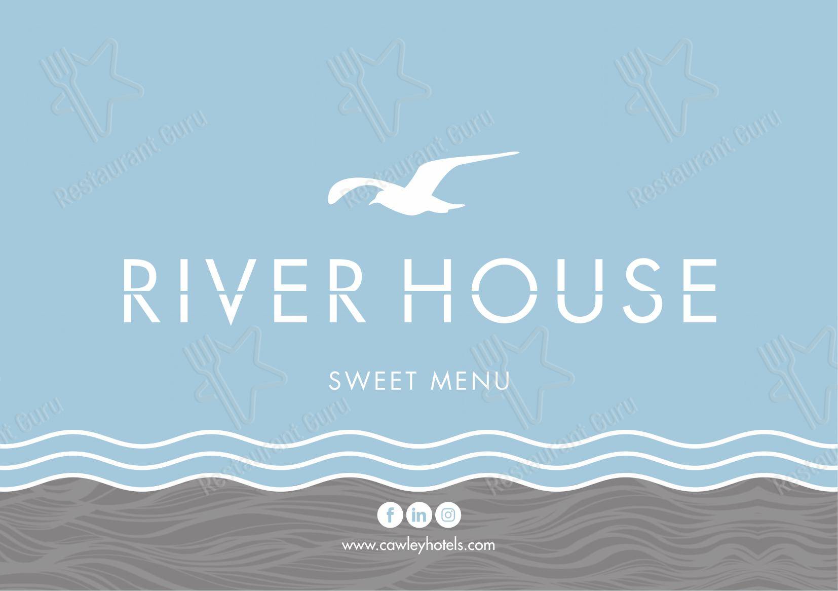 Menu at River House Stirling restaurant, Stirling