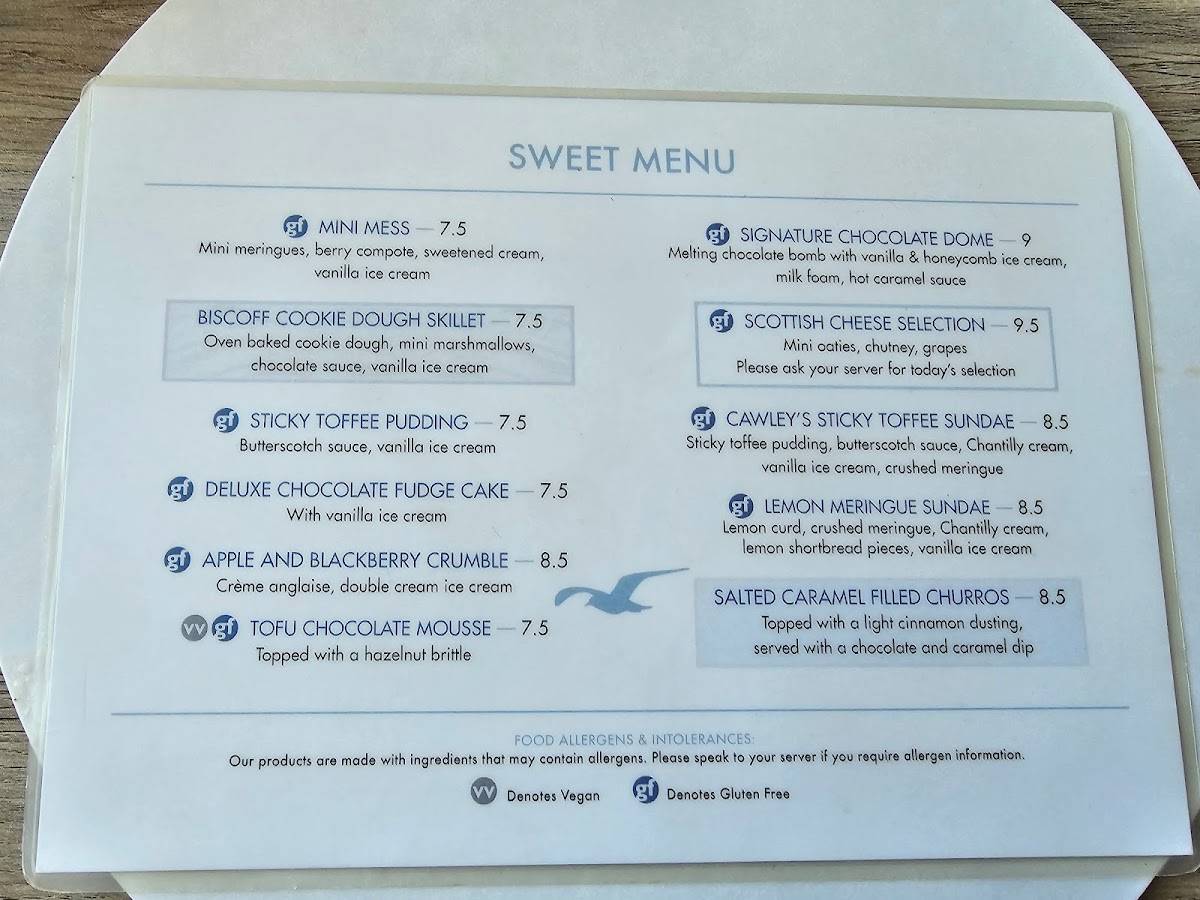 Menu at River House Stirling restaurant, Stirling