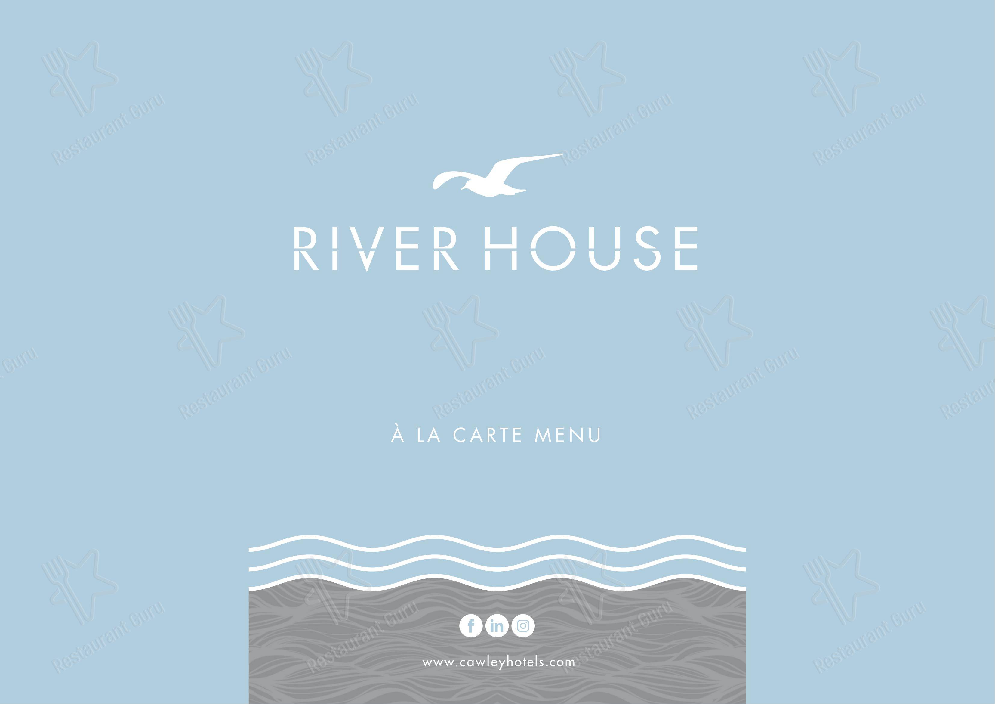 Menu at River House Stirling restaurant, Stirling