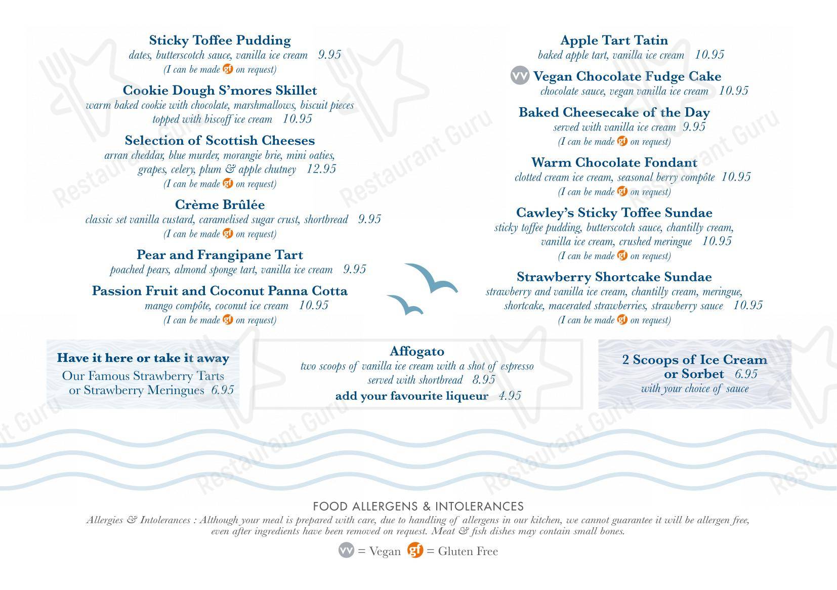 Menu at River House Stirling restaurant, Stirling