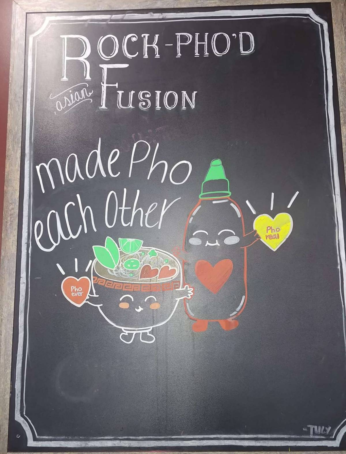 Menu at Rock-Pho'd Asian Fusion Cuisine restaurant, Rockford