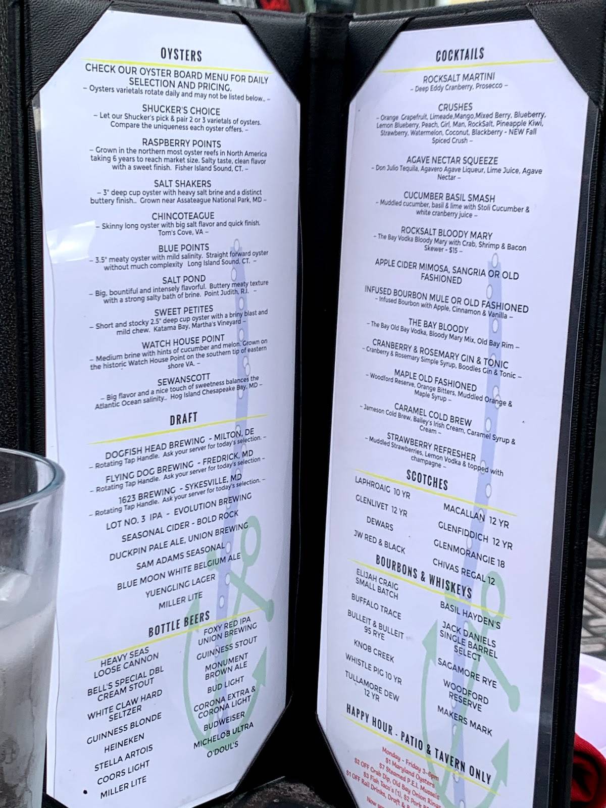 Menu at RockSalt Grille restaurant, Westminster