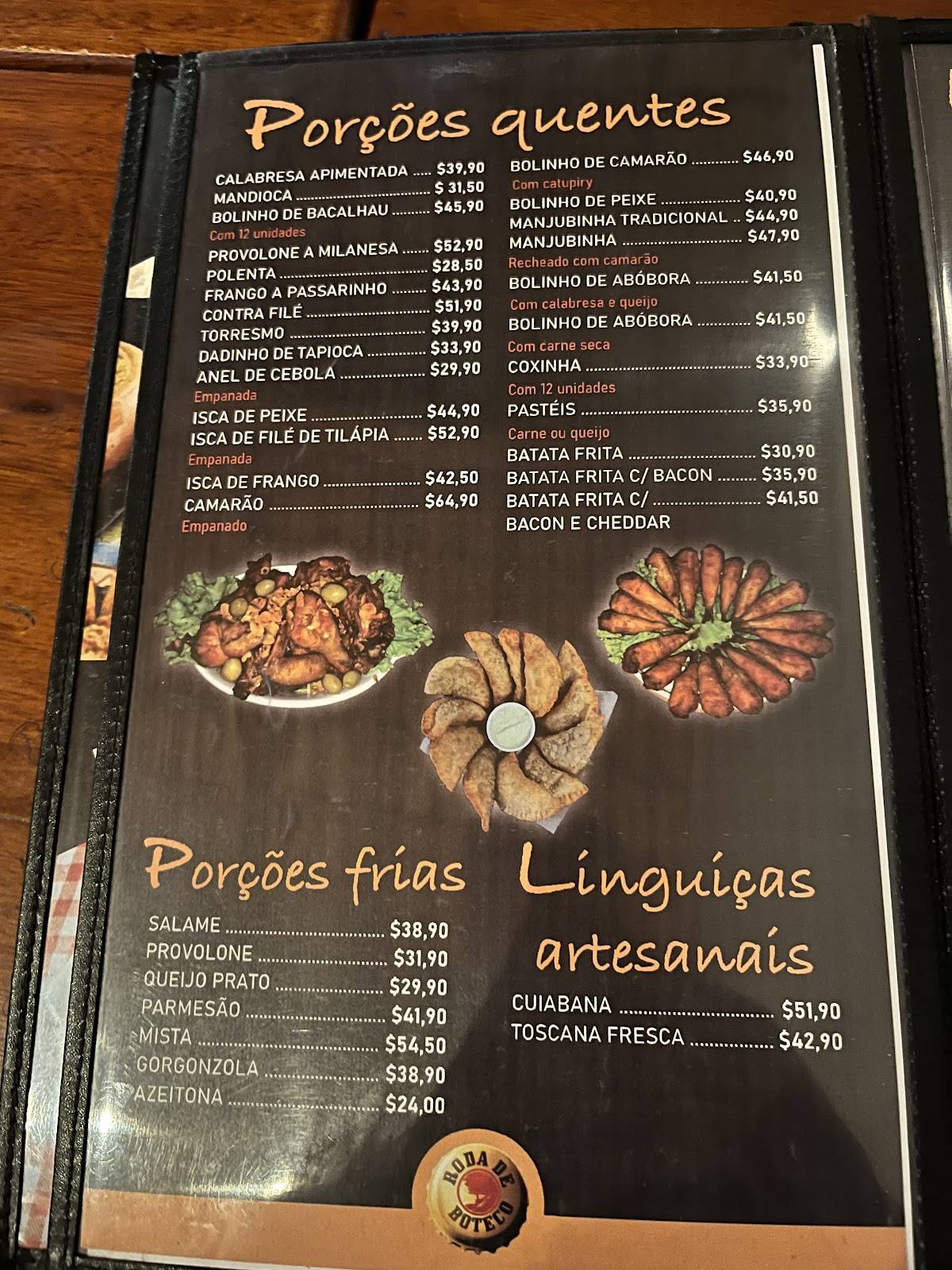 Menu em Roda de Boteco pub & Bar, São Paulo, Rua Dona Matilde