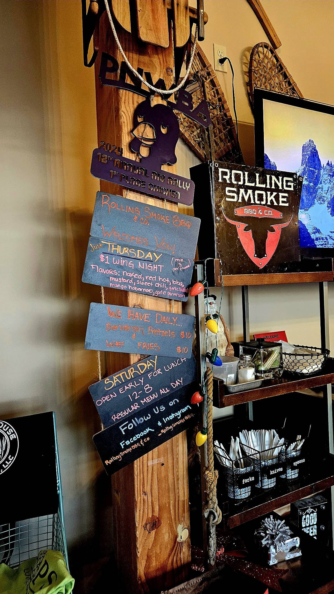 Menu at Rolling Smoke BBQ and Co, Black Diamond