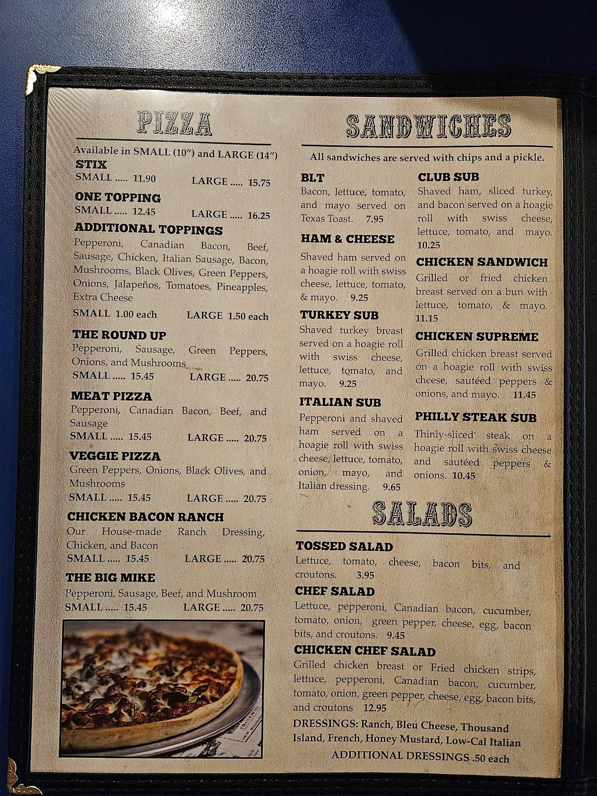 Menu at Roper's Restaurant, Beebe